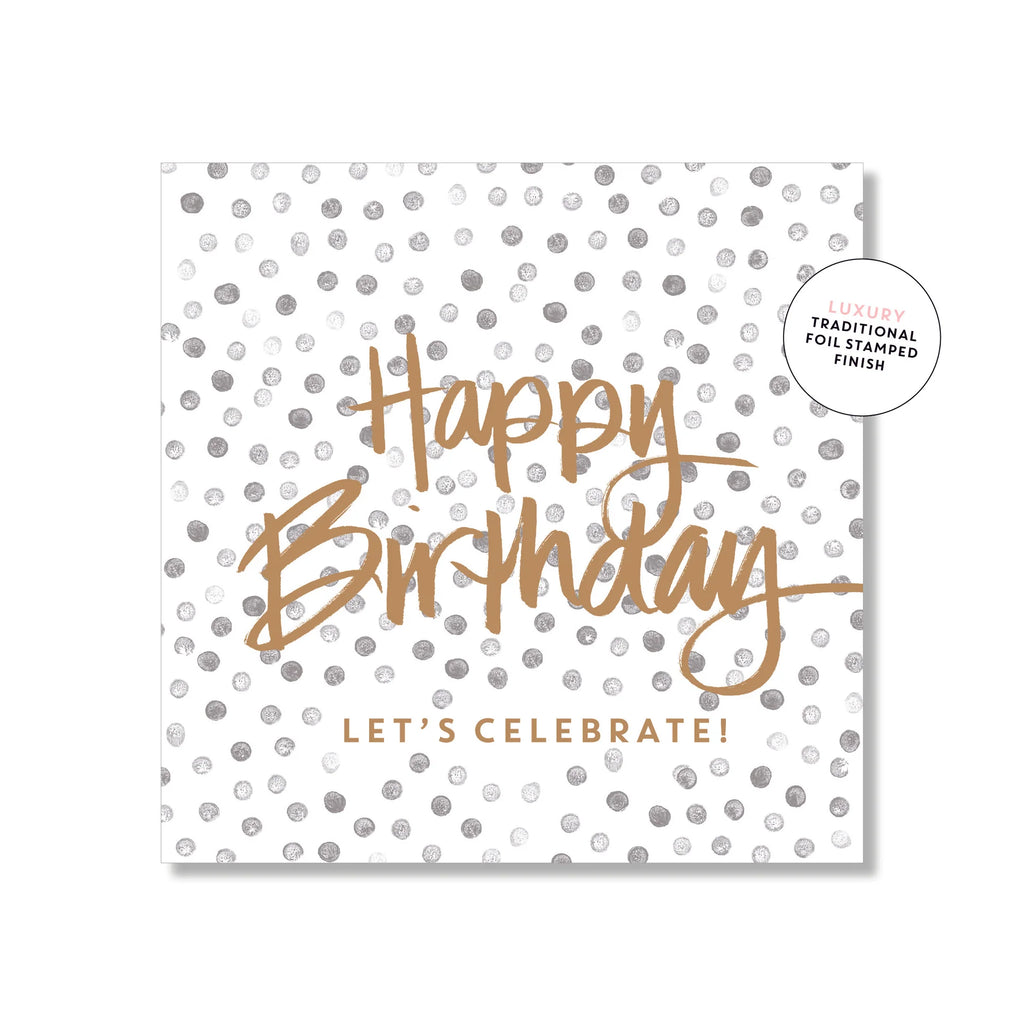 Spotty Birthday Square | Greeting Card – Whatever Mudgee