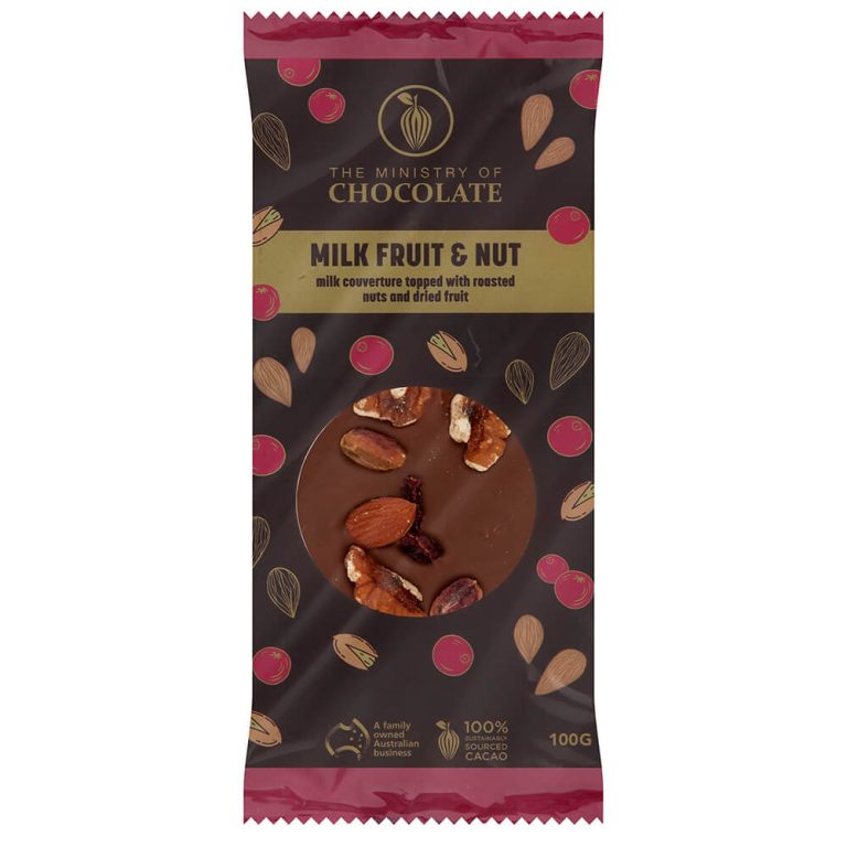 Milk Fruit & Nut | 100g Chocolate Bar – Whatever Mudgee