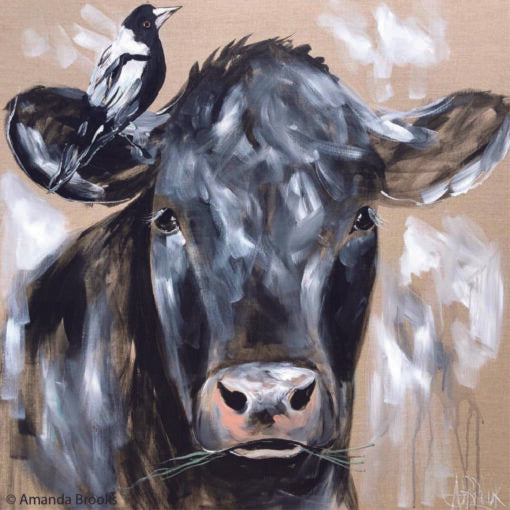 Heard Of Cows By Amanda Brooks | Stone Drink Coaster – Whatever Mudgee