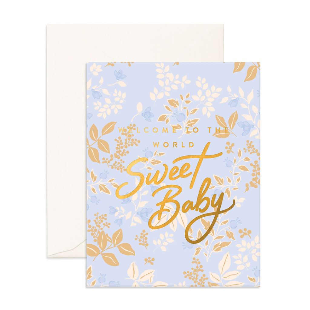 Welcome Sweet Baby Maple Greeting Card – Whatever Mudgee