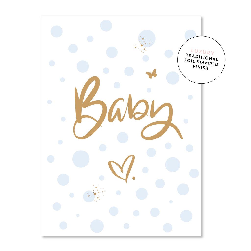 Spotty Baby Blue | Greeting Card – Whatever Mudgee