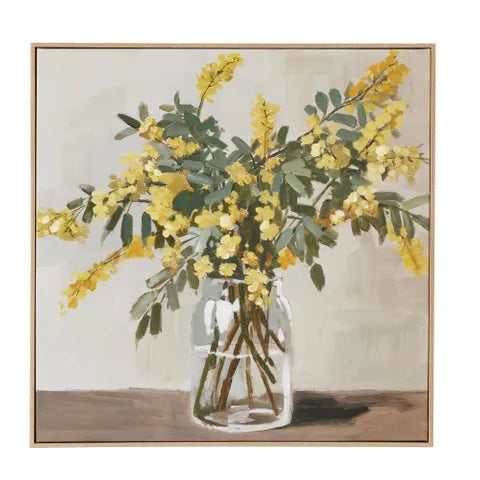 Wattle Ash Frame Oil Painting – Whatever Mudgee