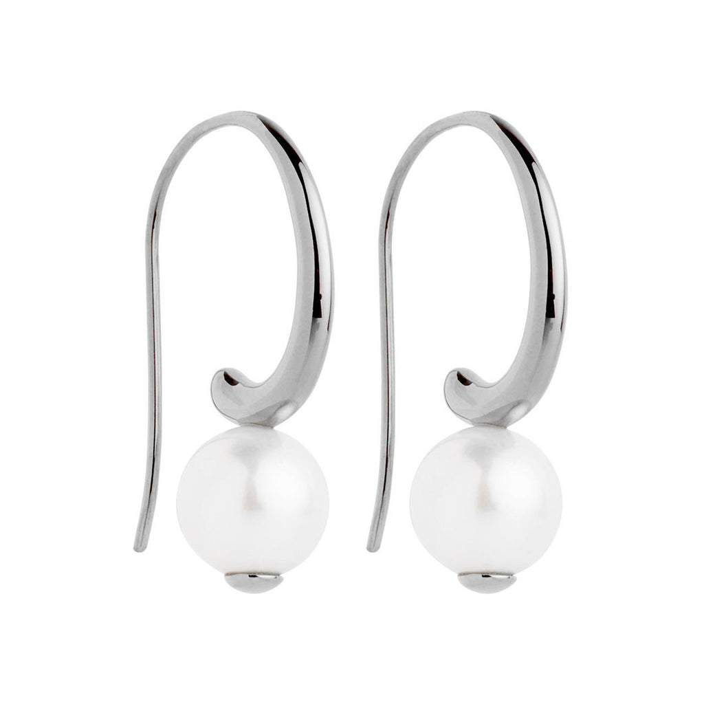 Fern Silver Pearl Earring – Whatever Mudgee