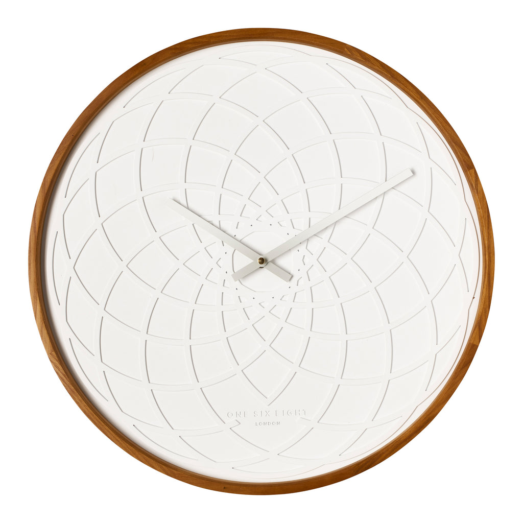 Spiro White 50cm Wall Clock – Whatever Mudgee