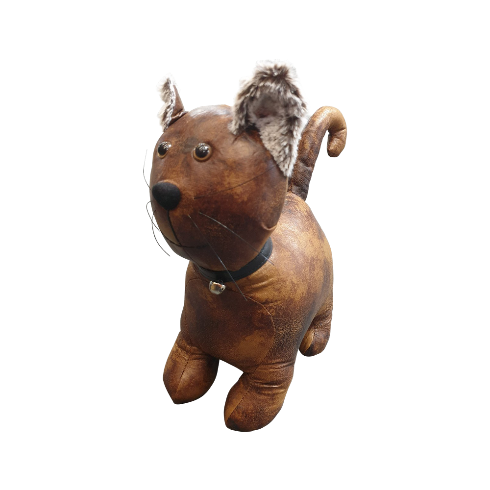 Kelly The Cat | Leather Doorstop – Whatever Mudgee