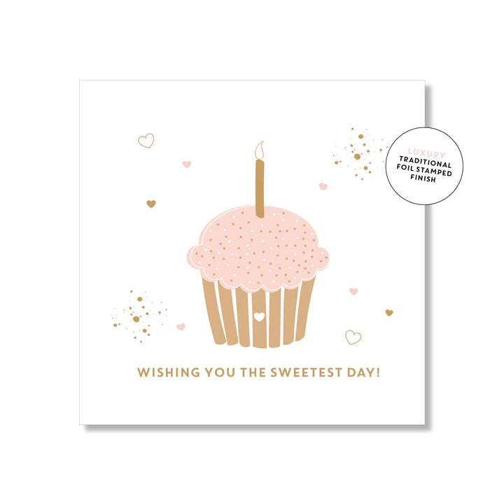 Cupcake Sparkles Square | Greeting Card – Whatever Mudgee