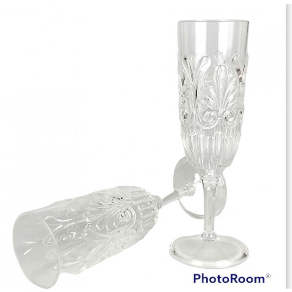 Acrylic Scallop Champagne Glass | Clear – Whatever Mudgee