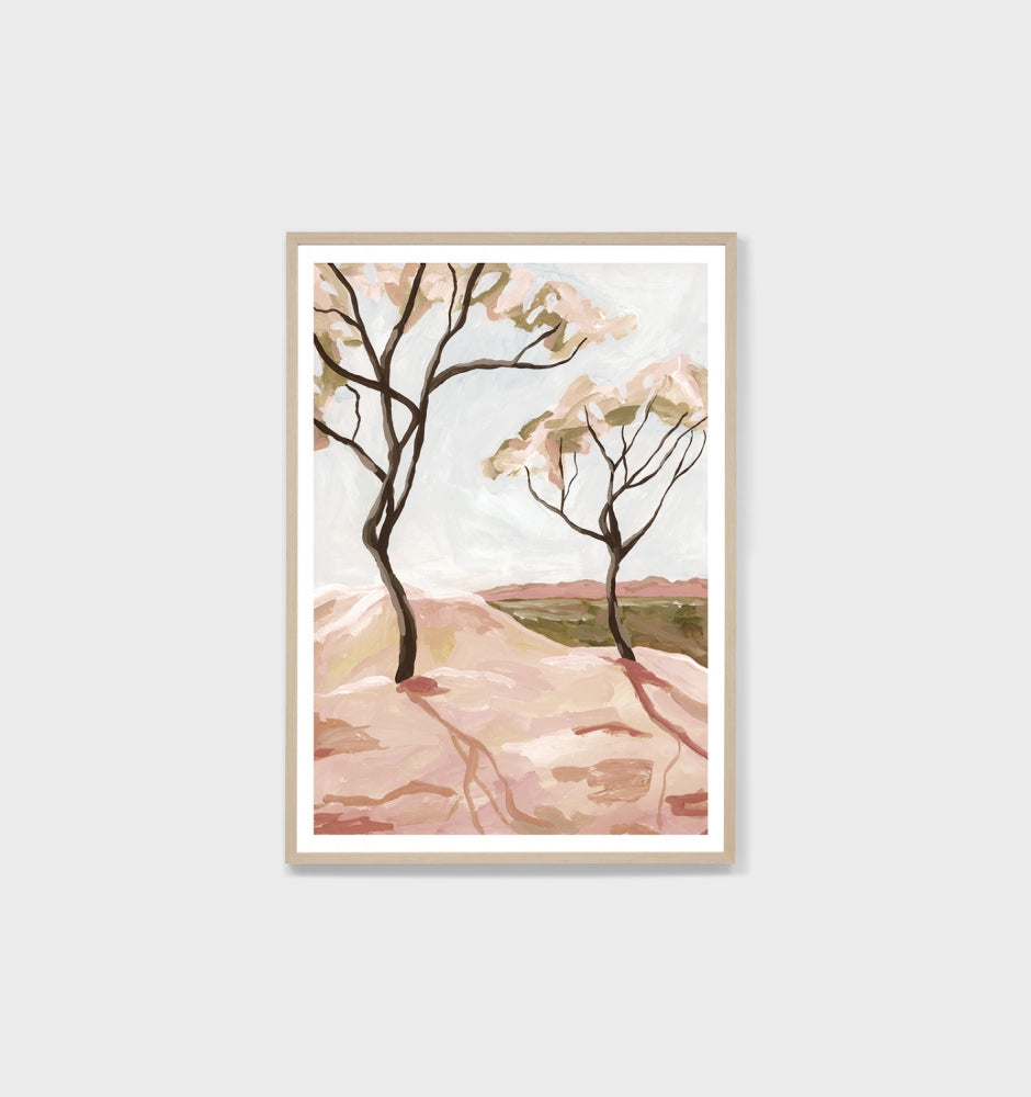 Outback Study Blush | Framed Print – Whatever Mudgee
